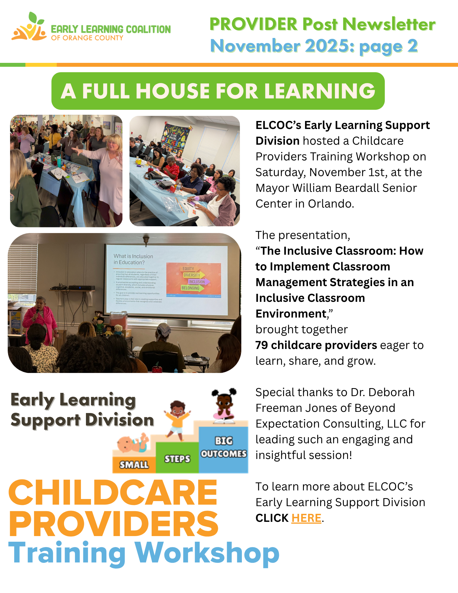 Childcare Provider Newsletter – Early Learning Coalition of Orange County